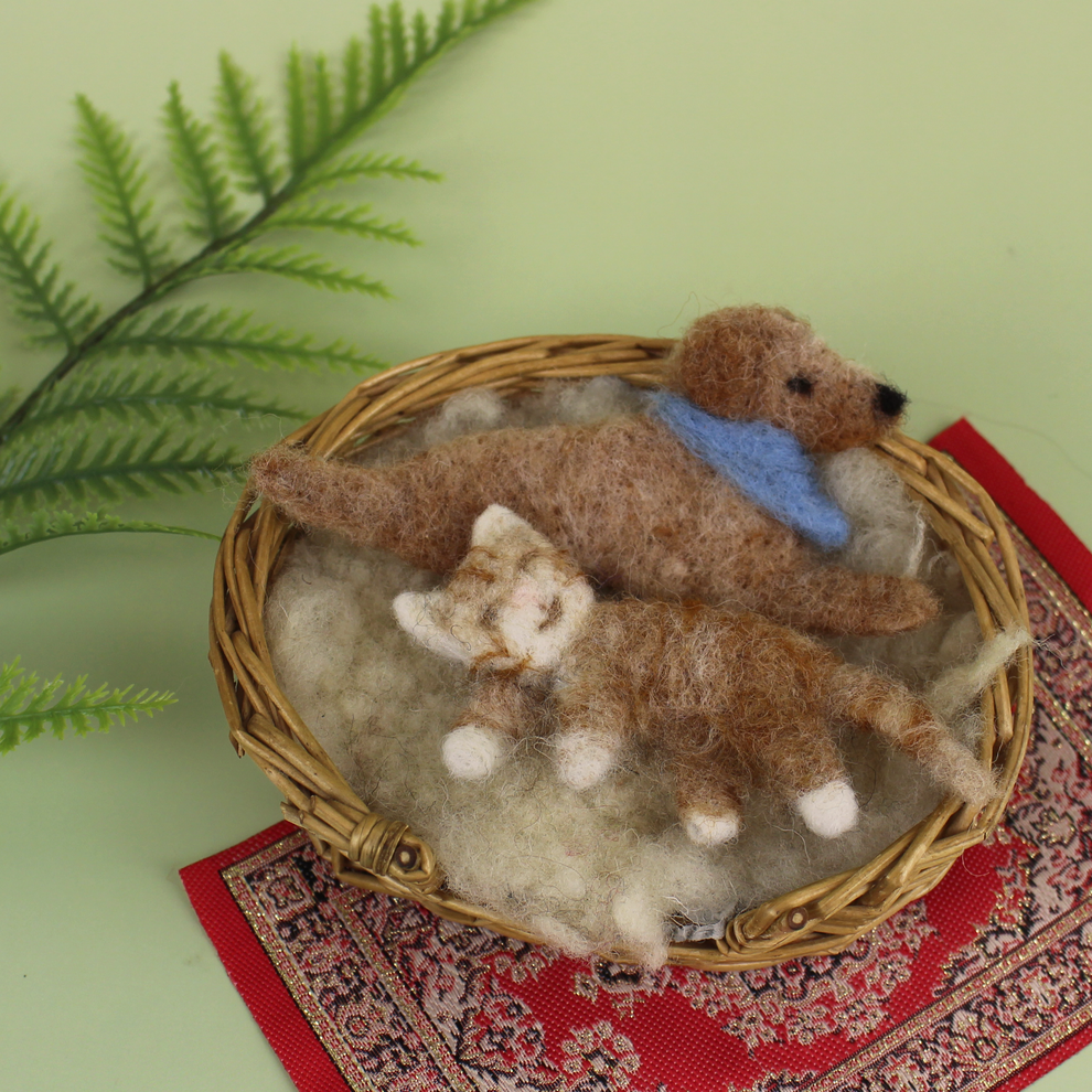 Dog and Cat Magnet Needle Felt Small Kit – The Makerss