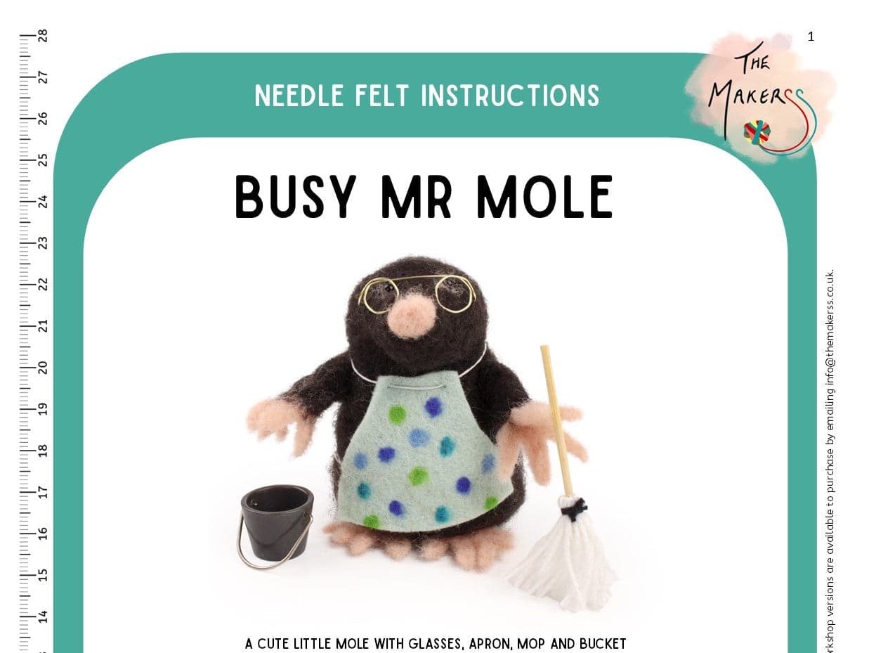 Busy Mr Mole Instructions PDF – The Makerss