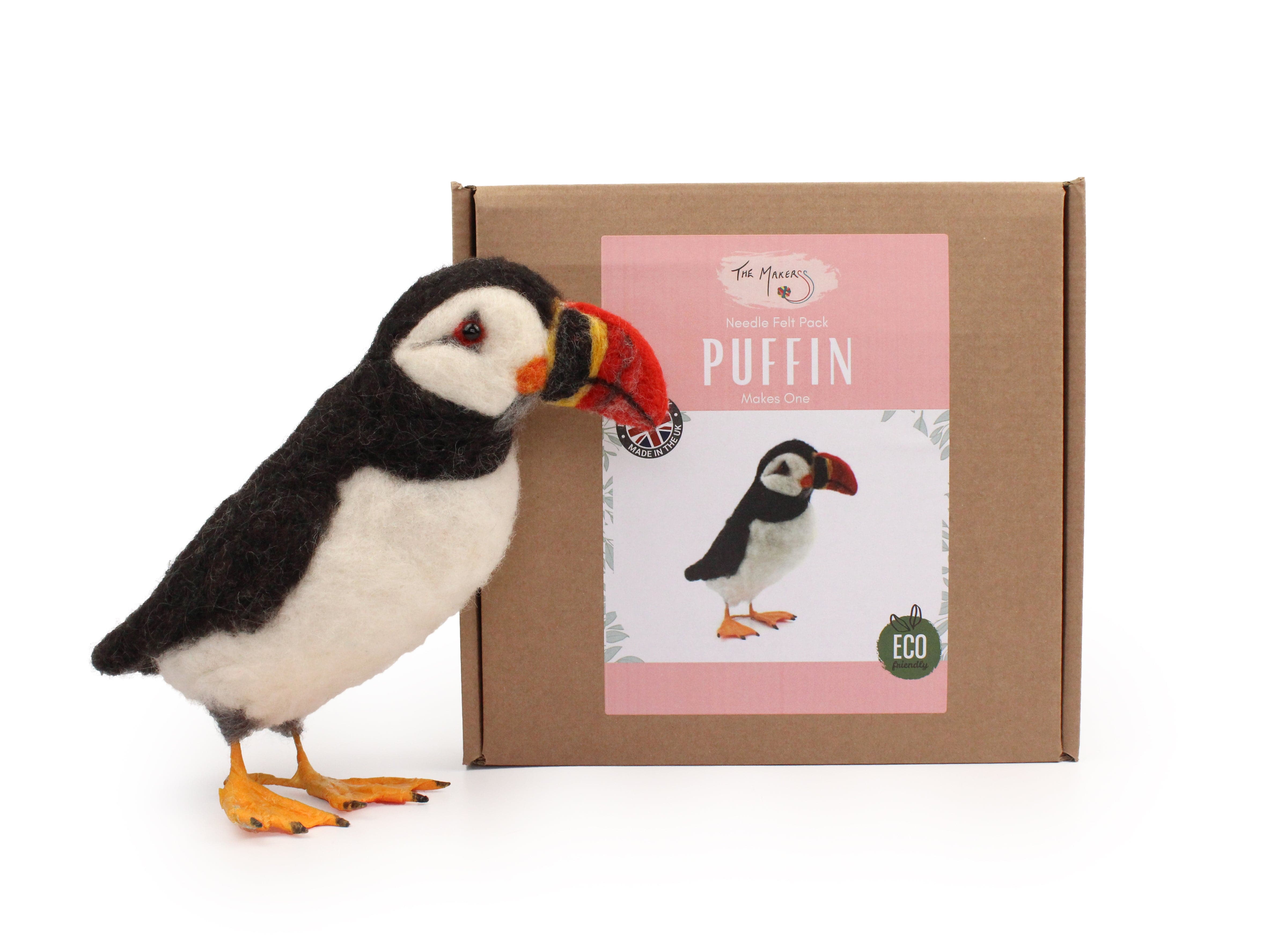 Puffin Needle Felt Pack - with or without tools – The Makerss